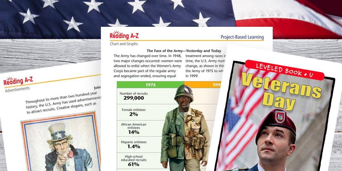 Classroom Resources to Honor America's Veterans | Learning A-Z