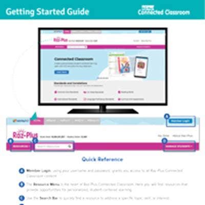 Raz-Plus Connected Classroom Getting Started Guide