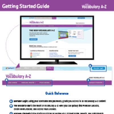 Vocabulary A-Z Getting Started Guide
