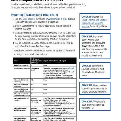 How to Import Students